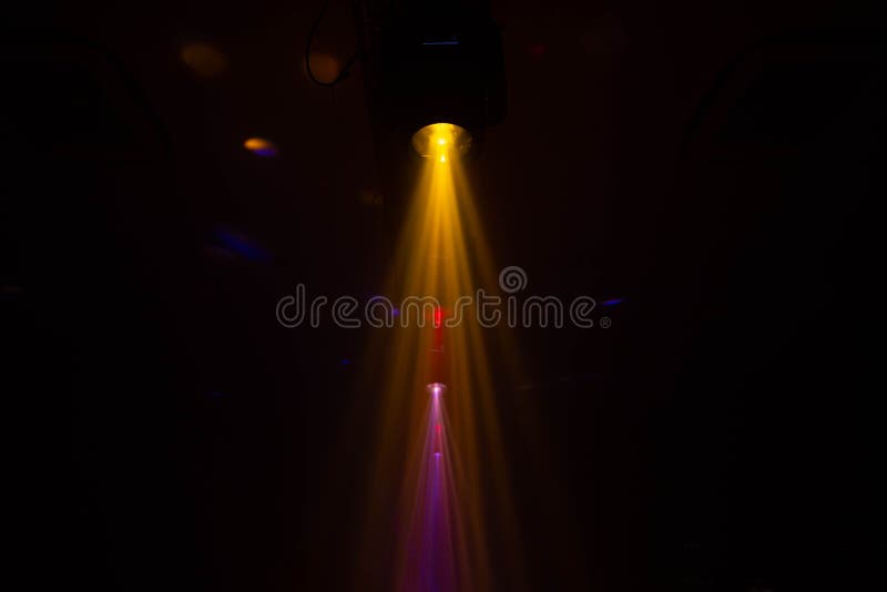 Yellow and Pink Concert Lights Background Stock Image - Image of merry ...