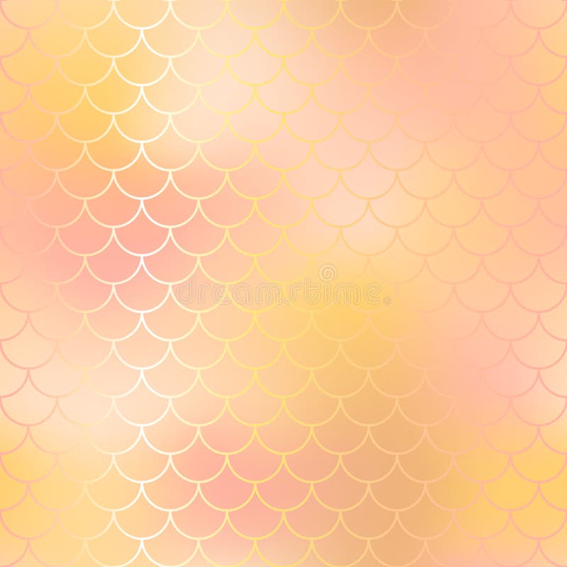 Pink Fish Scale Seamless Pattern. Magic Mermaid Texture or Background ...