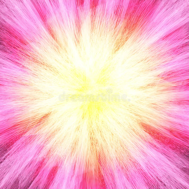 Yellow Pink Sunburst Ray Abstract Background Vector Stock Illustration ...