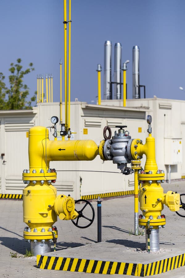 Regulating the gas station stock image. Image of control - 9711679