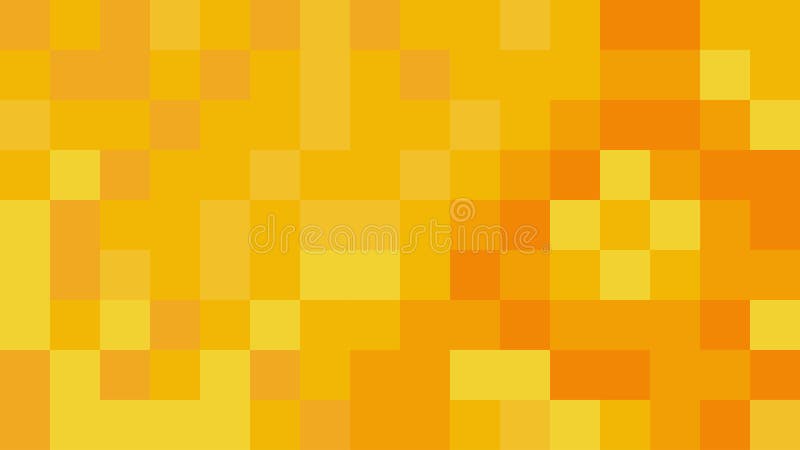 Yellow Pixel Abstract Background, Geometric Pixel Gradient. Vector ...