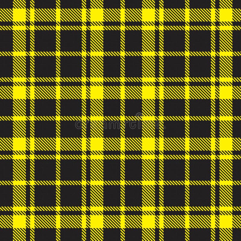 Yellow Plaid Tartan Seamless Pattern Collection Stock Vector ...