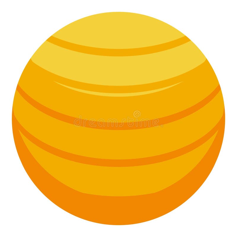 Yellow Planet Rotating in the Solar System Stock Vector - Illustration ...