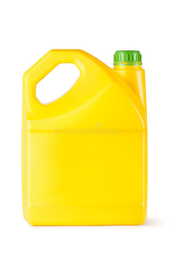 Yellow Plastic Canister for Household Chemicals Stock Image - Image of ...