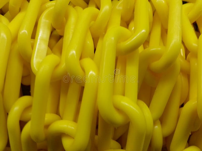Yellow plastic chains stock image. Image of close, chains - 54154391