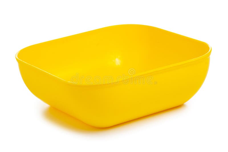 Yellow Plastic Kitchen Bowl Stock Photo - Image of food, clean: 178207058