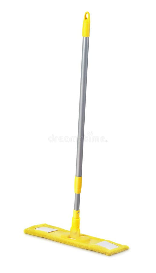 Yellow plastic mop stock image. Image of neat, brush - 168454689