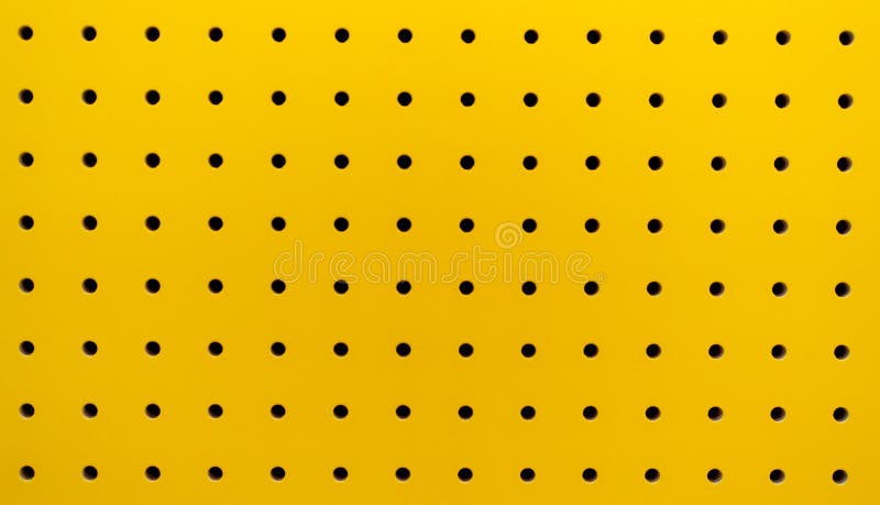 Yellow Plastic Perforated Panel Texture. Seamless Tile Abstract ...