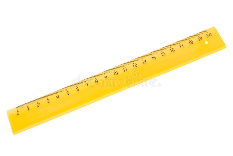 Yellow plastic ruler stock image. Image of single, ruler - 38839211