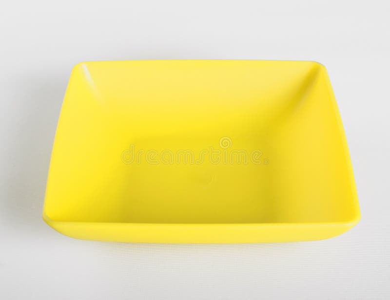 Yellow Plastic Shallow Dish Stock Image - Image of plate, shallow: 86482917