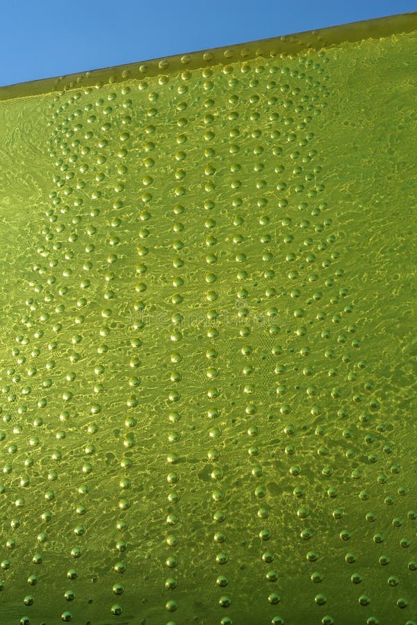 Yellow Plastic Structure Against a Blue Sky Stock Image - Image of ...