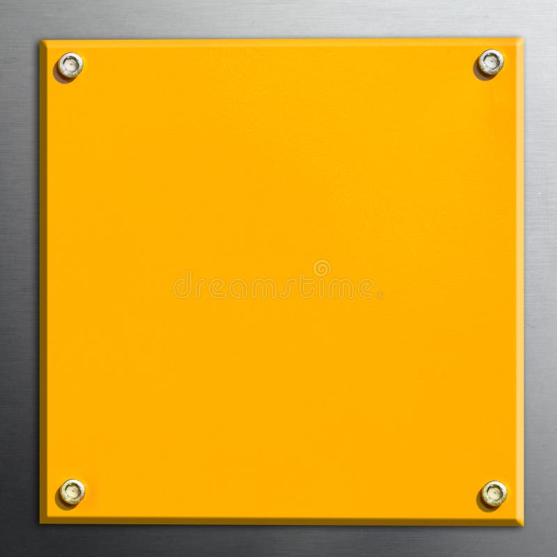 Yellow plate stock image. Image of knot, silver, shiny - 23474439