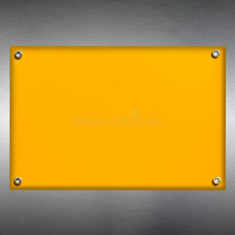 Blank Yellow Rectangle Glass Office Corporate on White Background ...