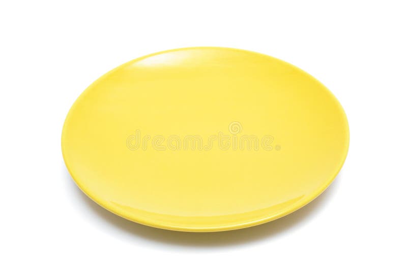 Yellow plate stock photo. Image of plate, curve, yellow - 7690874