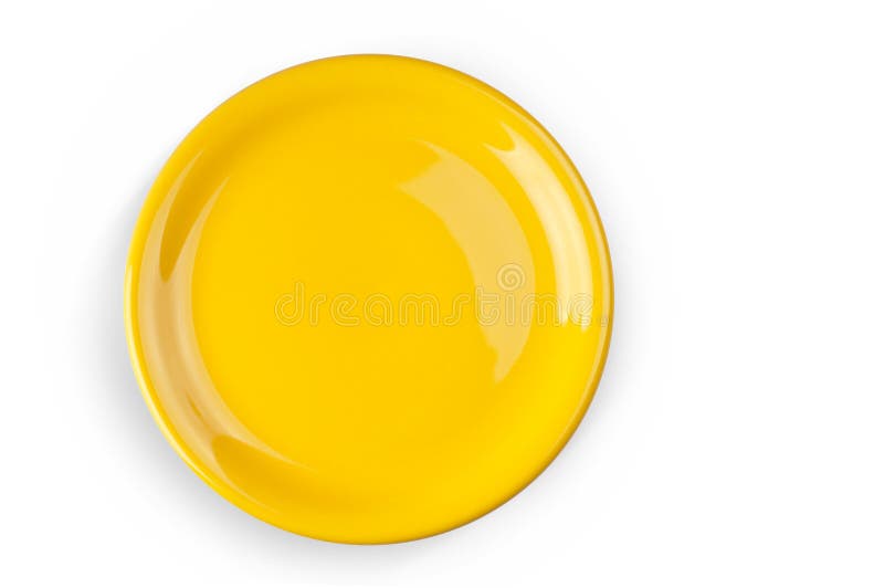 Yellow Plate with Grainy Cottage Cheese and Slices of Banana Isolated ...