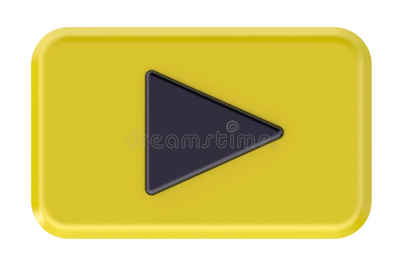 Yellow push button stock illustration. Illustration of control - 57502210