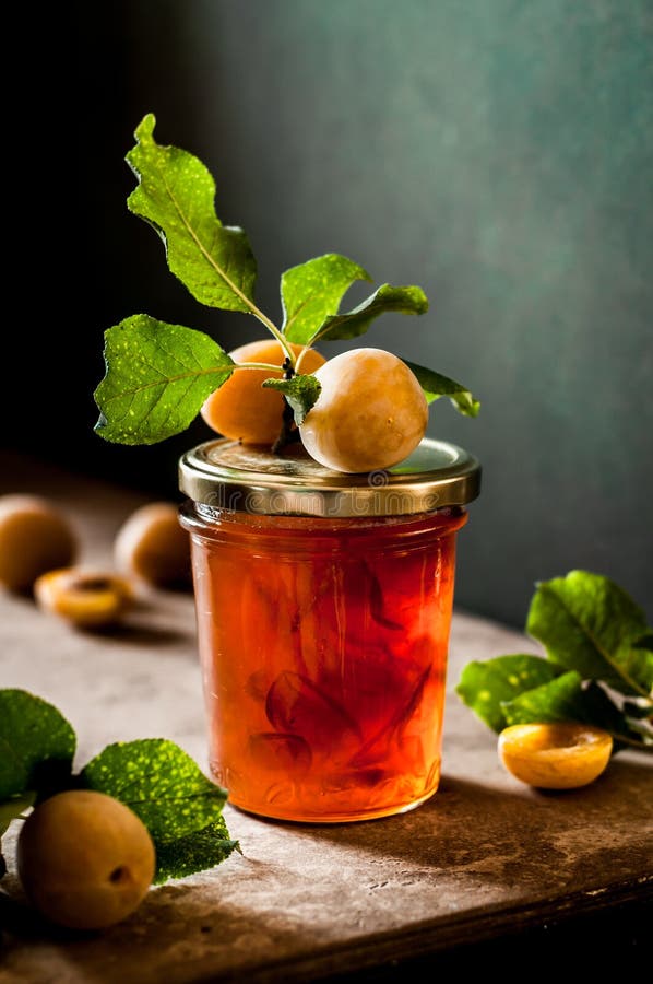 Yellow Plum Jam stock photo. Image of autumn, gelatin - 124416410