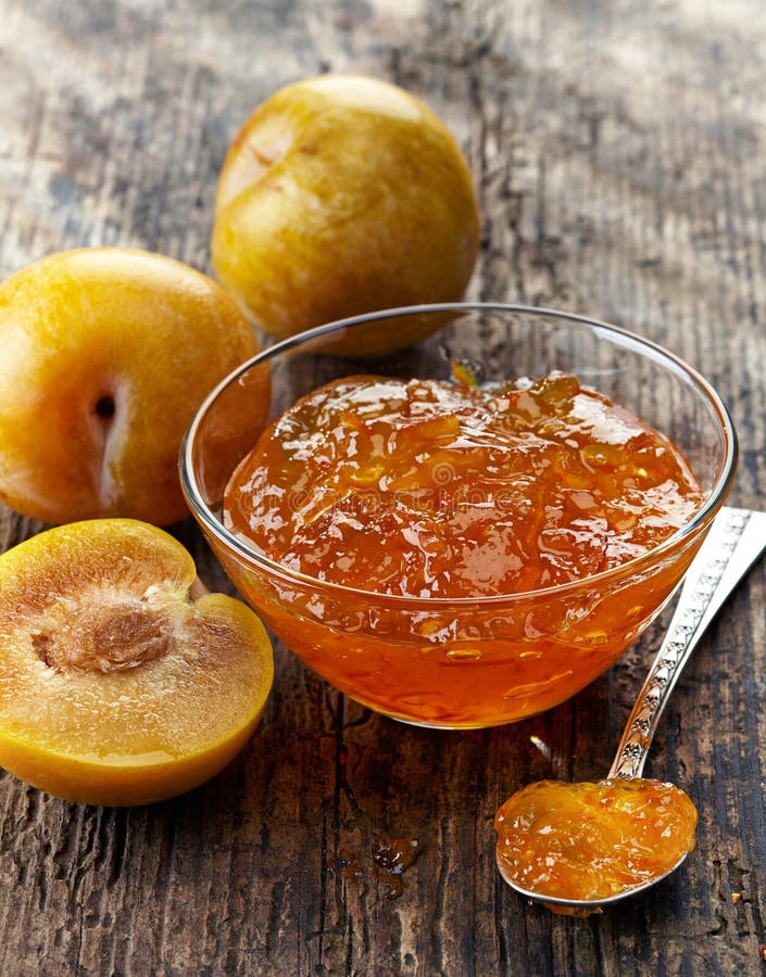 Yellow Plums Jam stock image. Image of nutritious, vegetarian - 40155839