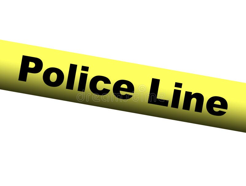 Yellow Police Line Barrier Tape Stock Illustration - Illustration of ...