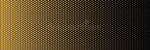Yellow Polygon Halftone Dots Effect Stock Illustration - Illustration ...