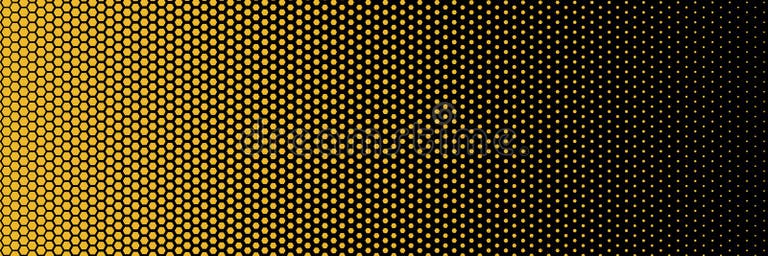 Yellow Polygon Halftone Dots Effect Stock Illustration - Illustration ...