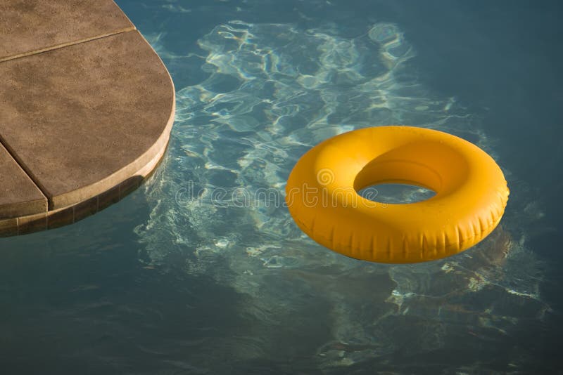 Yellow Pool Tube stock photo. Image of yellow, outdoors - 8684424