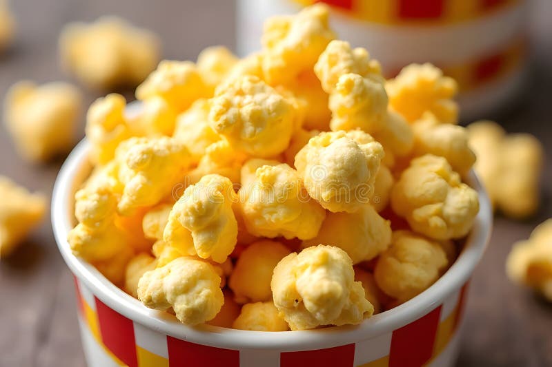 The Yellow Popcorn, Baked with Fragrant Butter, Ready To Eat Stock ...