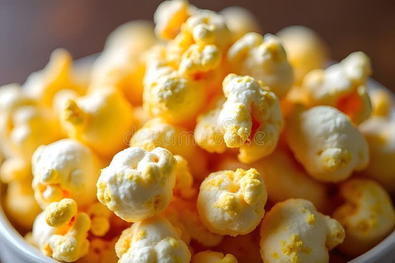 The Yellow Popcorn, Baked with Fragrant Butter, Ready To Eat Stock ...