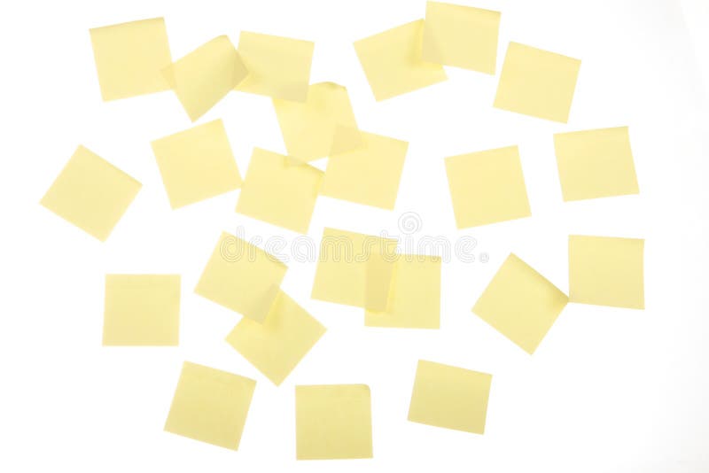 Yellow post-it note stock image. Image of mail, message - 3482757