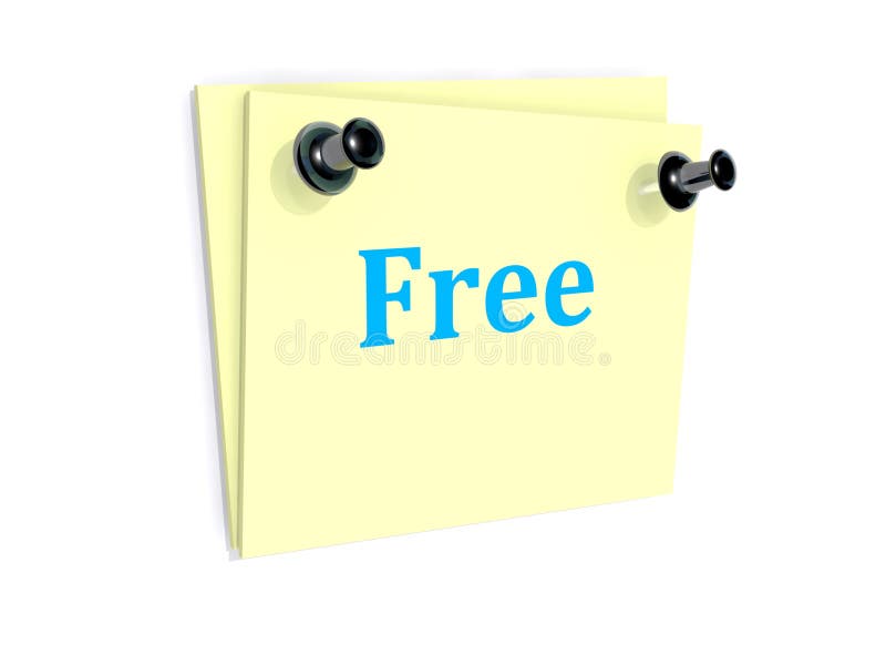 Yellow post it note stock illustration. Illustration of office - 1772693