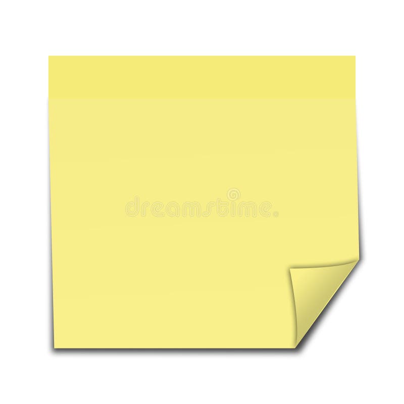 Yellow post it note stock image. Image of note, document - 32263853