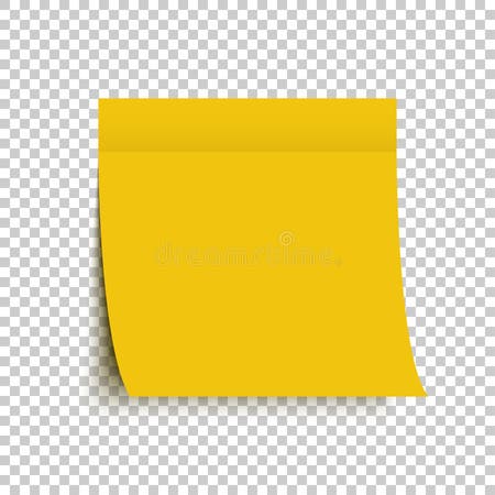 Blank Sticky Note Transparent Background Stock Illustrations – 2,604 ...