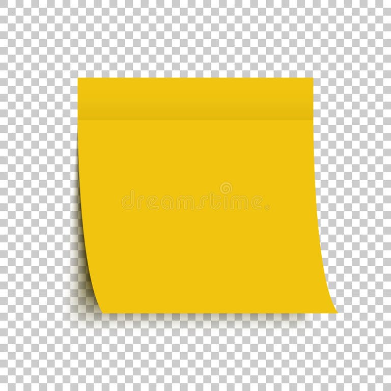 Blank Sticky Note Transparent Background Stock Illustrations – 2,733 ...