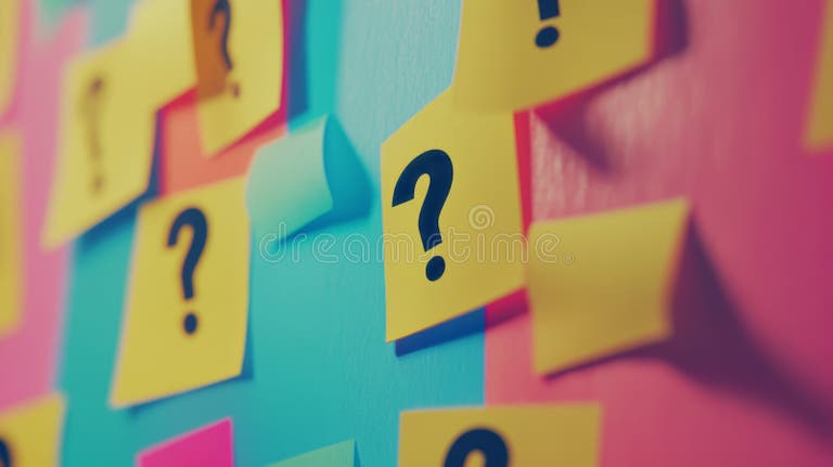 Yellow Post-it Notes with Question Marks are Great for Jotting Down ...