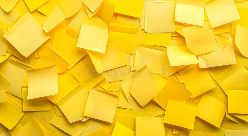 Yellow Post-it Paper, Post-it Note Sticker Stock Photo - Image of ...