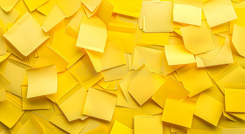 Yellow Post-it Paper, Post-it Note Sticker Stock Photo - Image of ...