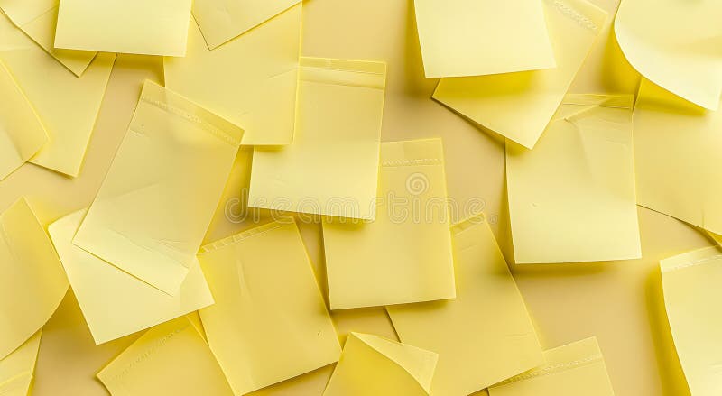 Yellow Post-it Paper, Post-it Note Sticker Stock Photo - Image of ...