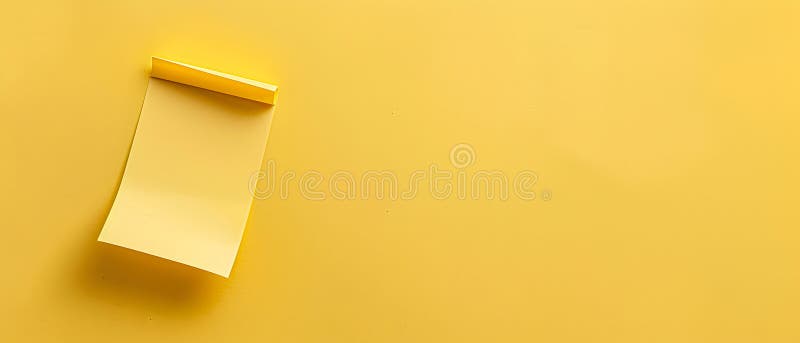 Yellow Post-it Paper, Post-it Note Sticker Stock Photo - Image of ...
