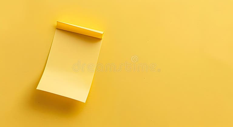 Yellow Post-it Paper, Post-it Note Sticker Stock Photo - Image of post ...