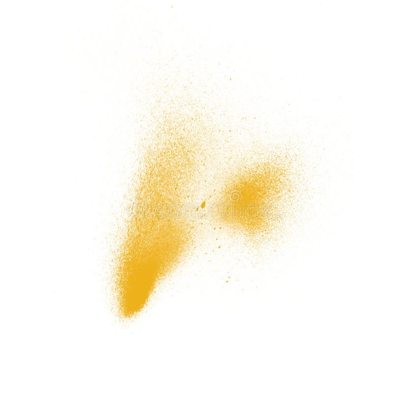 Yellow Powder Splash Brush Background Stock Image - Image of drop ...