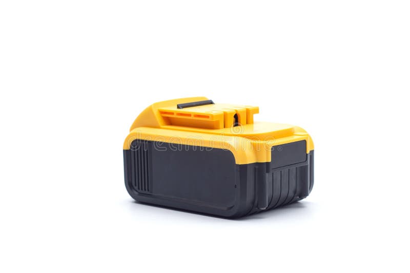 Yellow Power Tool Battery, Designed for Professional Use Stock Photo ...