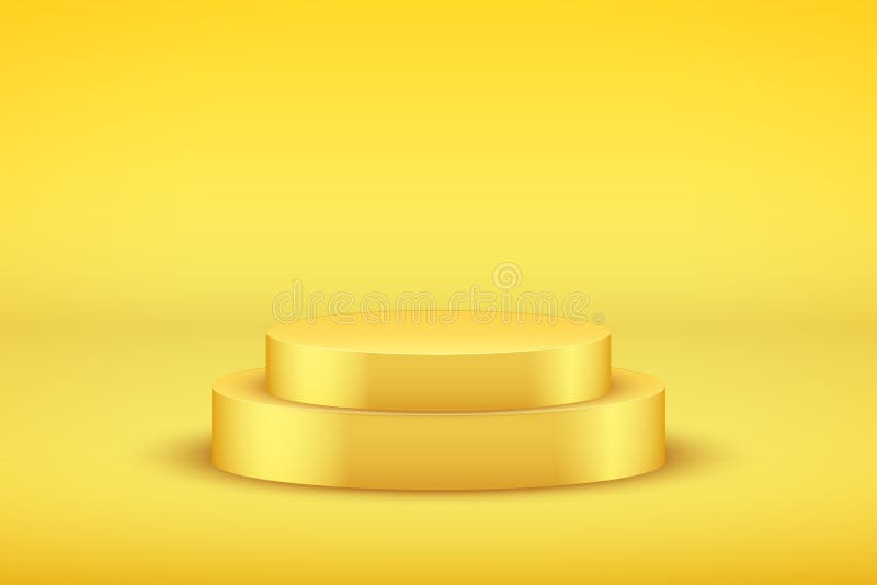 Yellow Presentation Platform Stock Vector - Illustration of light ...