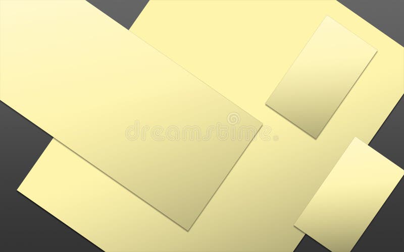 Yellow Promotional Paper Blank Template for Presentation Layouts and ...