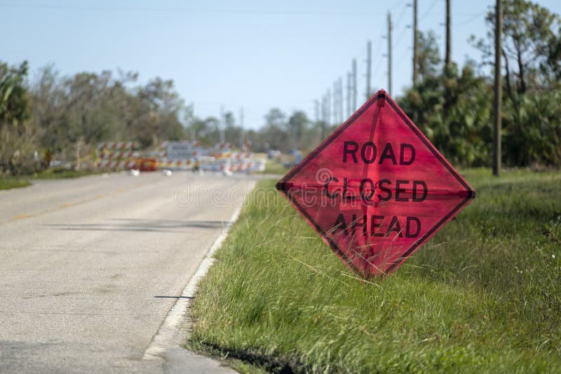 Yellow Protective Barrier at Street Construction Site. Warning Road ...