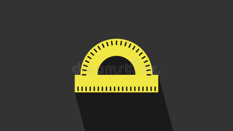 Yellow Protractor Grid for Measuring Degrees Icon Isolated on Blue ... Yellow Protractor Grid for Measuring Degrees Icon Isolated on Blue ...