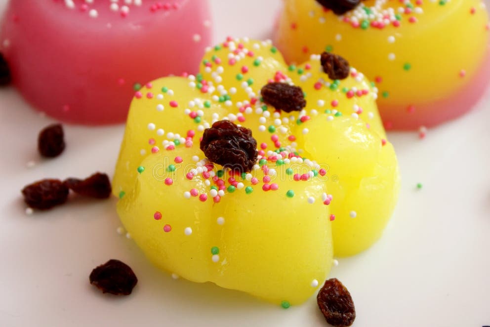 Yellow pudding stock photo. Image of snack, sweet, jelly - 112508692