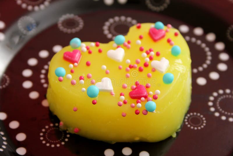 Yellow Pudding in White Bowl Stock Image - Image of apricot, cooking ...