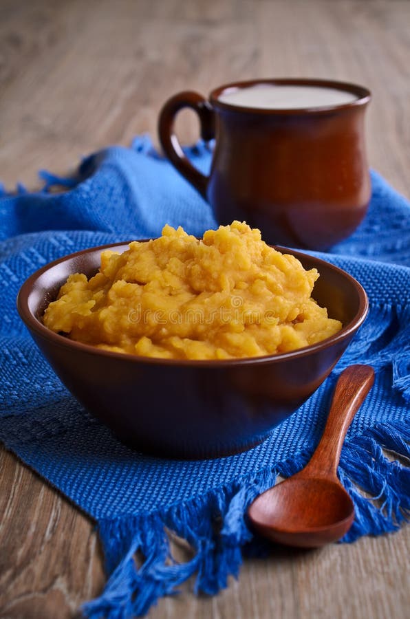 Yellow puree stock photo. Image of lentil, fried, cream - 45610562