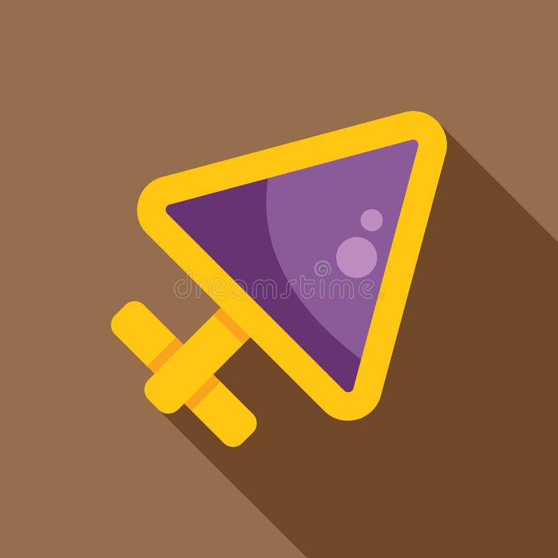 Yellow and Purple Cursor Pointing Up Right Direction Stock Vector ...