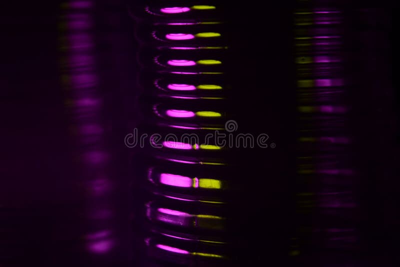 Yellow Purple Lights Reflection Plastic Surface Stock Photos - Free ...